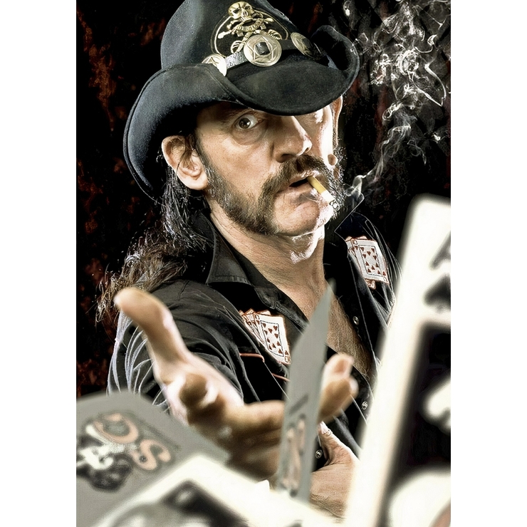 Плакат Motorhead (Lemmy with cards) - купить плакат Motorhead в Киеве ...
