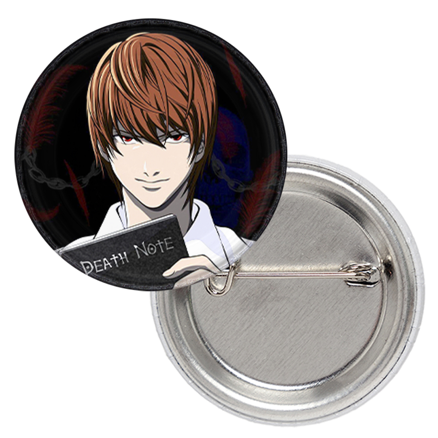 Значок Death Note (Kira-face) - купить аниме значок в Киеве, цены в ...