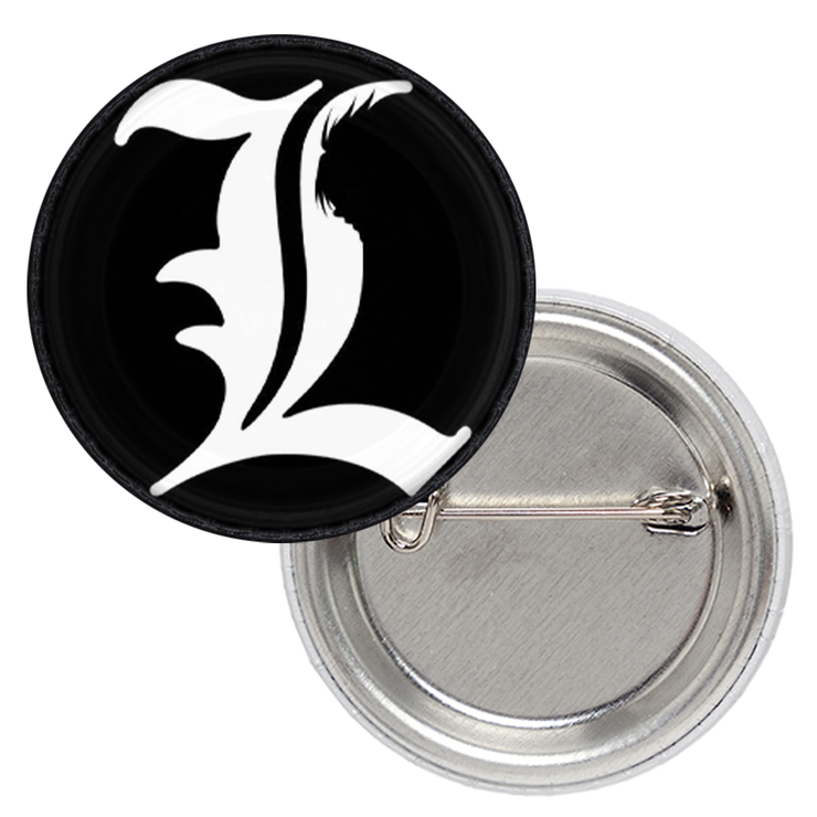 Значок Death Note (L-logo) - купить аниме значок в Киеве, цены в ...