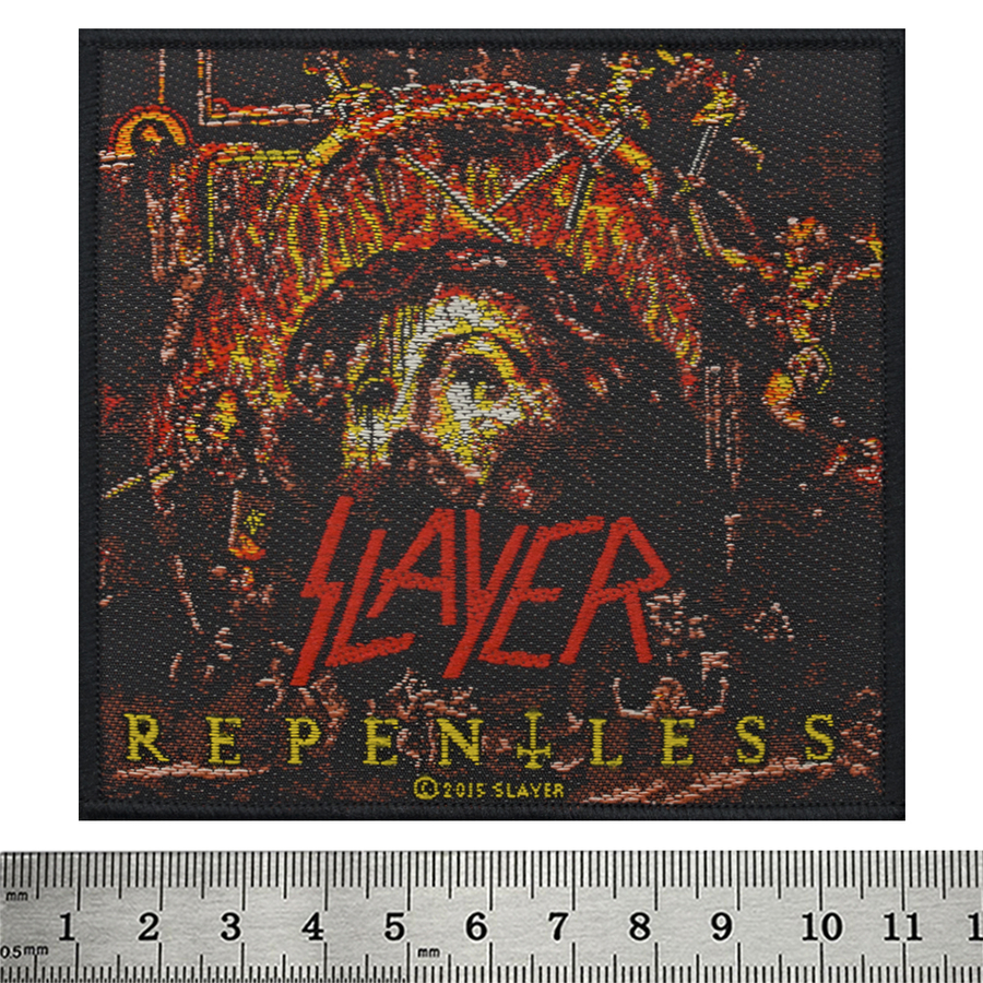 Нашивка тканая SLAYER - REPENTLESS (ofp-129) - купить нашивку Slayer в ...