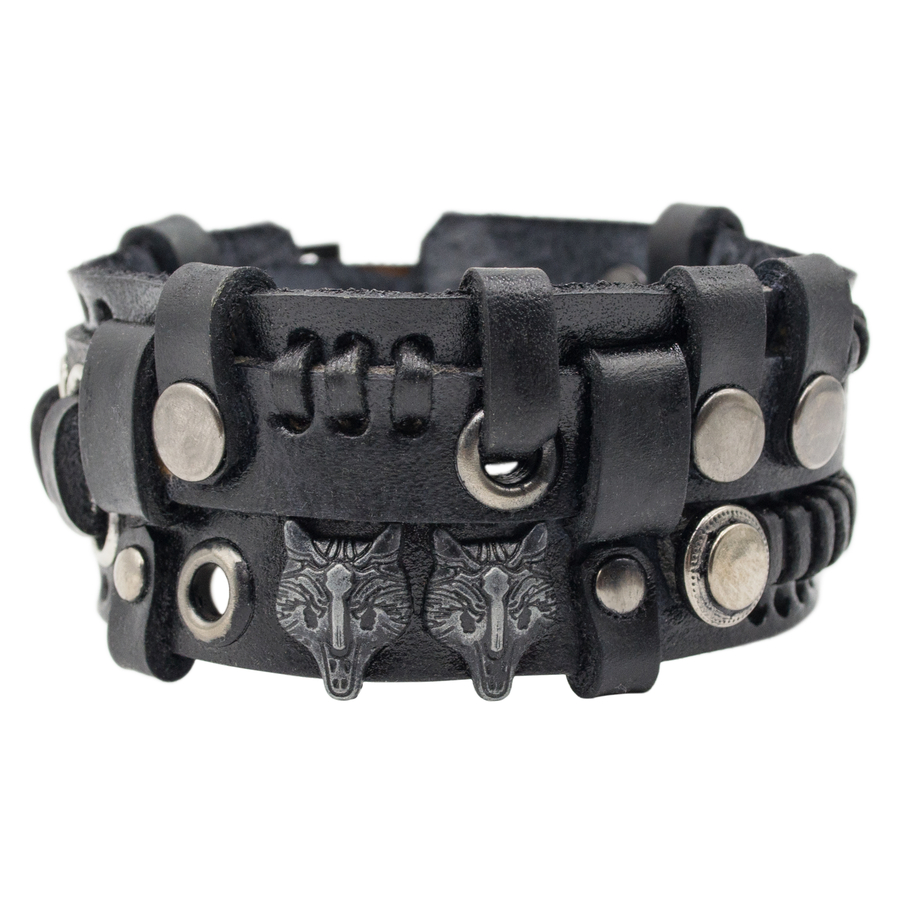 Браслет Стімпанк чорний (bsp-9) - купити Браслети, напульсники, наручі Rockway у Києві, ціни в ...