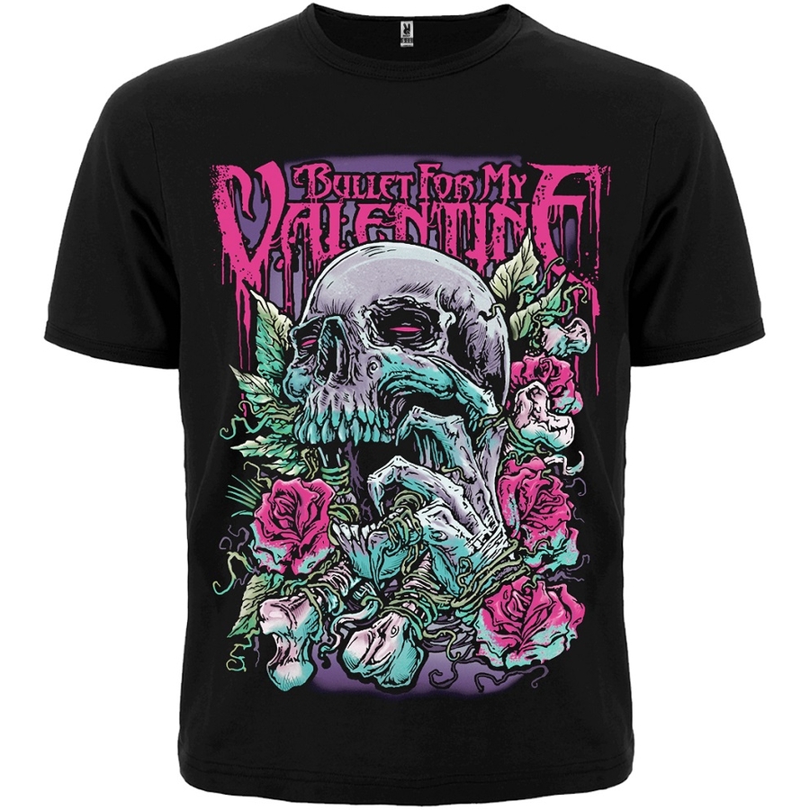 Футболка Bullet For My Valentine (skull and roses) - купить мужские ...