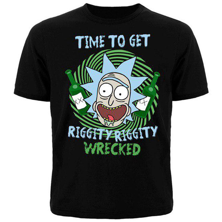 Черная Футболка Rick And Morty "Riggity Riggity Wrecked" Urbanist ...