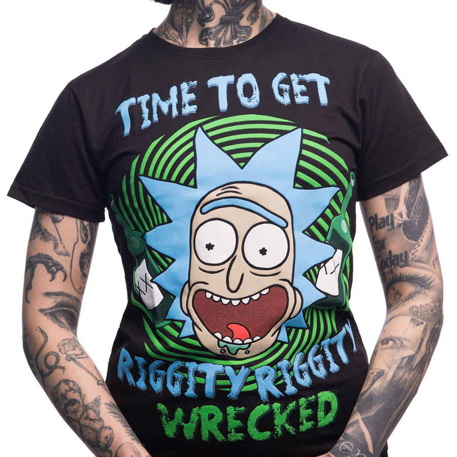 Черная Футболка Rick And Morty "Riggity Riggity Wrecked" Urbanist ...